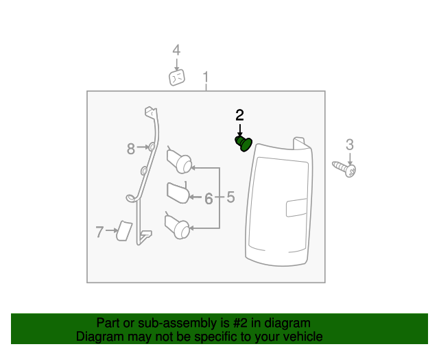 2007-2014 GM Tail Lamp Retainer 11562160 | Auto Parts Express