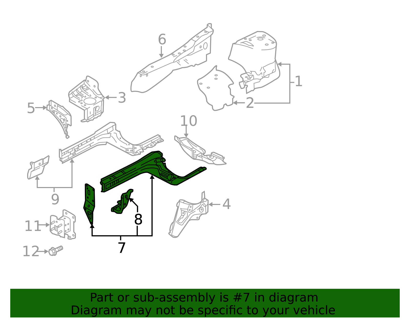 2018-2019 Nissan Kicks Inner Rail G5111-5RLMA | Nissan Parts Central