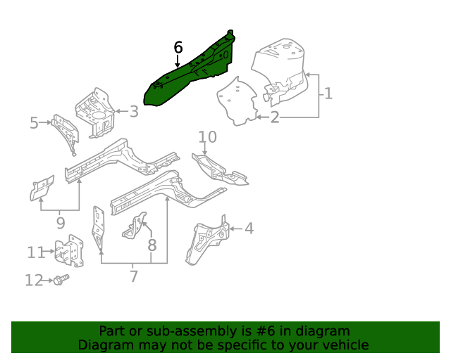 2018-2019 Nissan Kicks Upper Rail - Driver's Side (LH) F4181-5RBMA ...