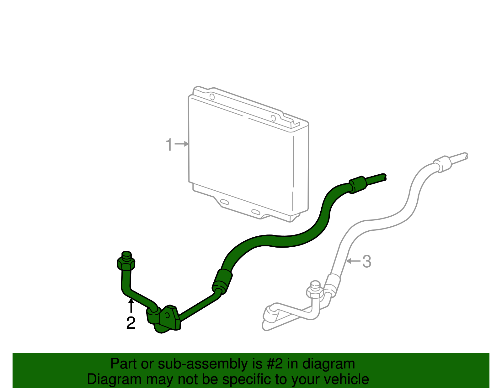 1996-2000 GM Engine Oil Cooler Inlet Hose Kit with Nut, Seal, Protector ...