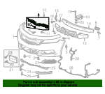 84385640 - Front Bumper Fascia Center Support 2014-2020 Chevrolet ...