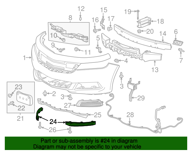 22990243 - OEM GM Lower Deflector | GMPartsCenter.net | GM Parts Center