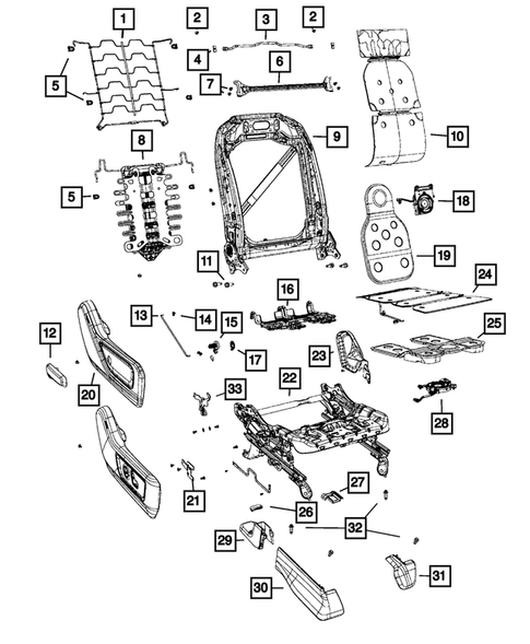 Front Seats - Adjusters, Recliners, Shields and Risers for 2023 Ram ...