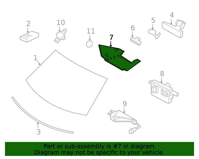 9Y0-863-081-4PK - Interior Rear View Mirror Cover 2019-2024 Porsche ...