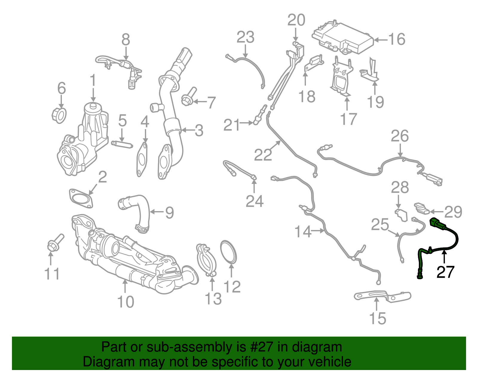 2015-2019 Ford Nox Sensor CK4Z-9D378-F | Varsity Ford