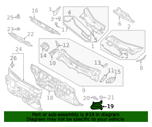 2017-2022 Mazda CX-5 Lower Dash Panel Gusset KB7W-70-06ZA | Florida ...