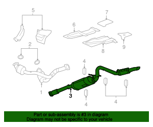 25920417 GM Exhaust Muffler Assembly | GM Parts Store
