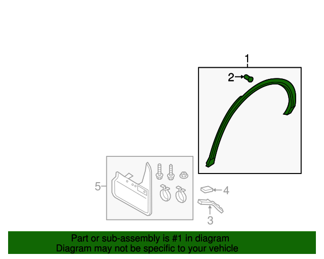 2018-2023 Audi Wheel Arch Molding 80A-853-818-A-GRU | AutoNationParts.com