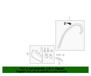 2015-2025 Audi Wheel Opening Molding Clip 8U0-853-909 | Audi OEM Parts ...