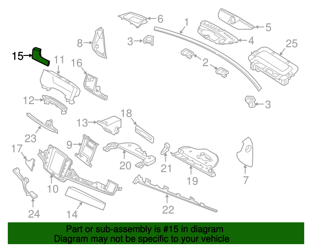 2017-2024 Volvo Instrument Panel Molding 31417243 | AutoNation Parts