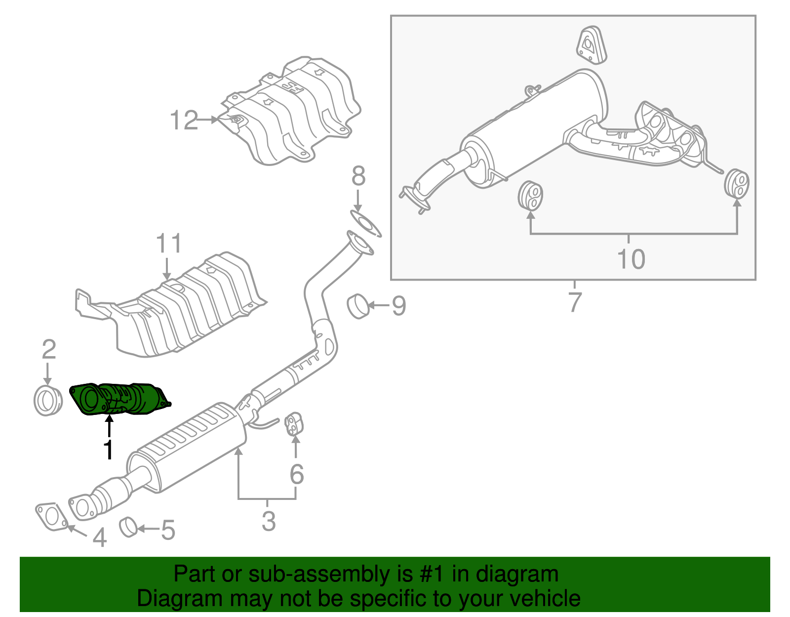 2013-2017 Hyundai Veloster Front Pipe 28530-2BTB0 | OEM Parts Online
