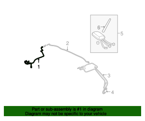 2009-2012 Toyota Venza Antenna Cable 86101-0T050 | Toyota Parts Center