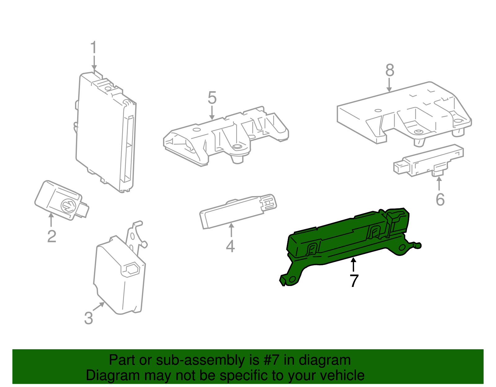 89997-08020 - Keyless Entry Antenna 2011-2020 Toyota Sienna ...