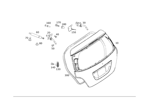 Rear-End Door for 2009 Mercedes-Benz R350 | Mercedes-Benz USA Parts