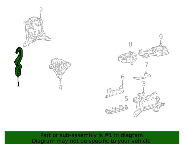 2019-2021 Lexus Hanger 12281-25030 | OEM Parts Online