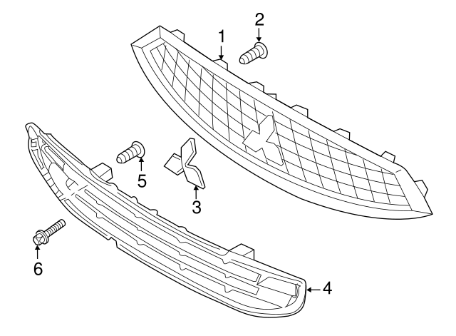 2017-2019 Mitsubishi Mirage G4 Upper Grille 6402A377 | Mitsubishi Parts ...