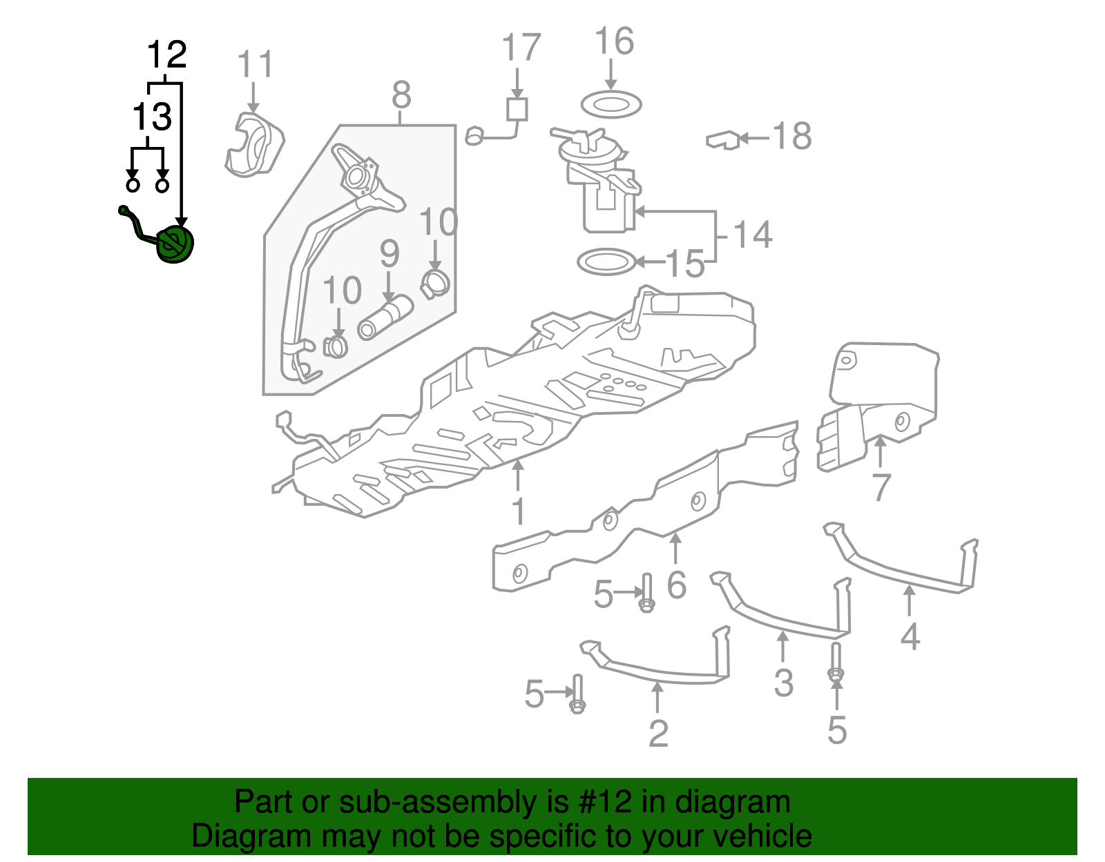 2004-2013 GM Fuel Tank Filler Cap 20915842 | GM Parts Center