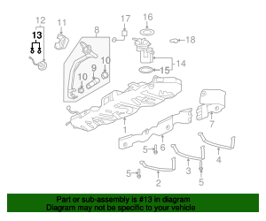 2007-2021 GM Fuel Tank Filler Cap Holder Retainer 22855246 | TascaParts.com