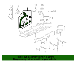 2007-2017 GM Fuel Tank Filler Pipe 23164963 GM | GMPartsDirect.com