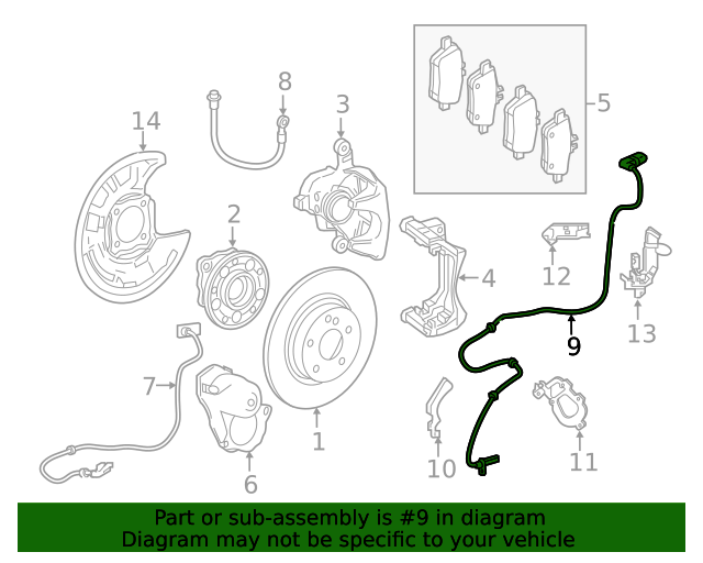 2017-2019 Infiniti QX30 ABS Sensor 47900-HG00A | OEM Parts Online