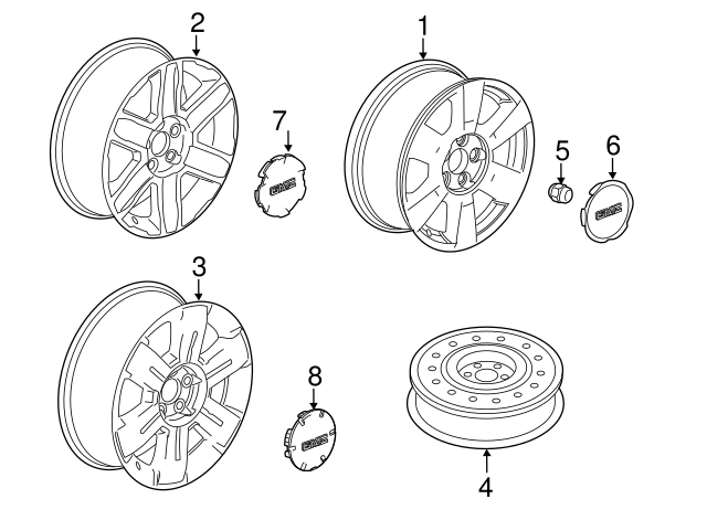 2016-2017 GMC Terrain 18x7-Inch Aluminum Wheel 23446993 | QuirkParts