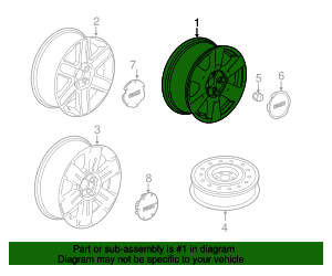 2014-2017 GMC Terrain 17x7-Inch Aluminum Wheel 23406148 GM ...