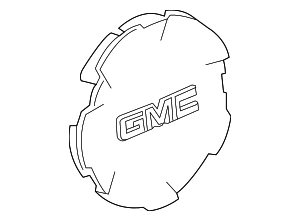 2007-2017 GMC Button Style Center Cap with GMC Logo 09597723 GM ...