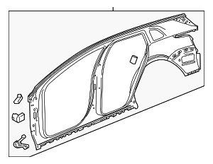 2017-2018 Cadillac XT5 Uniside Panel - Driver's Side (LH) 84607877 ...