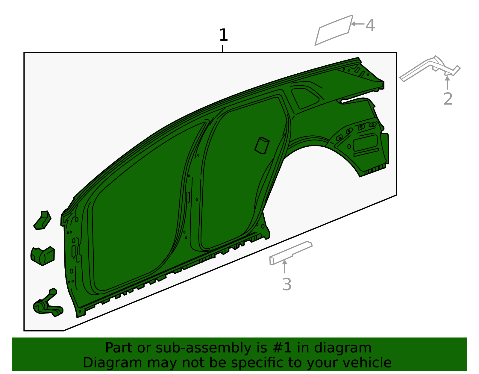 2019-2025 Cadillac XT5 Body Passenger Side Outer Panel 84607868 GM ...
