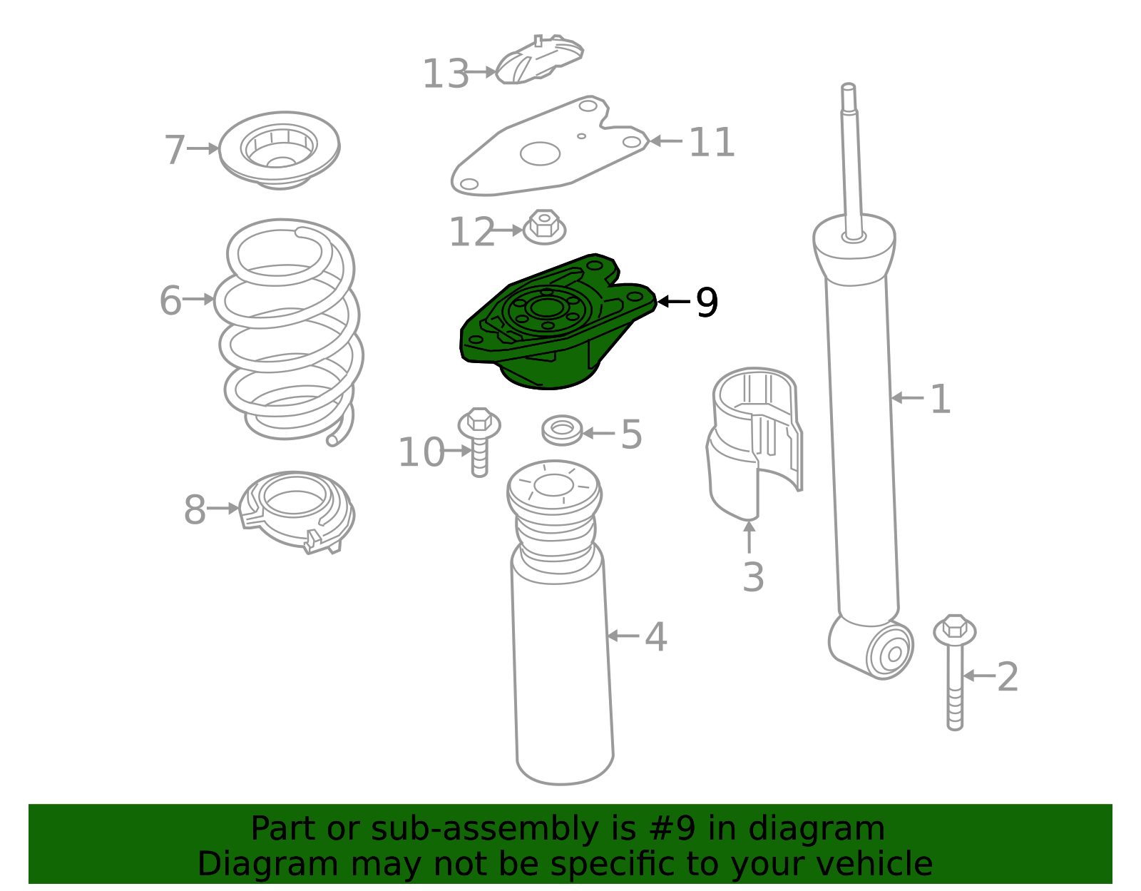 2012-2024 BMW Shock Mount 33-50-6-791-706 | OEM Parts Online