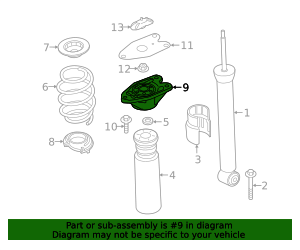 33-50-6-791-706 - Shock Mount - 2012-2024 BMW | BMW Parts Exchange