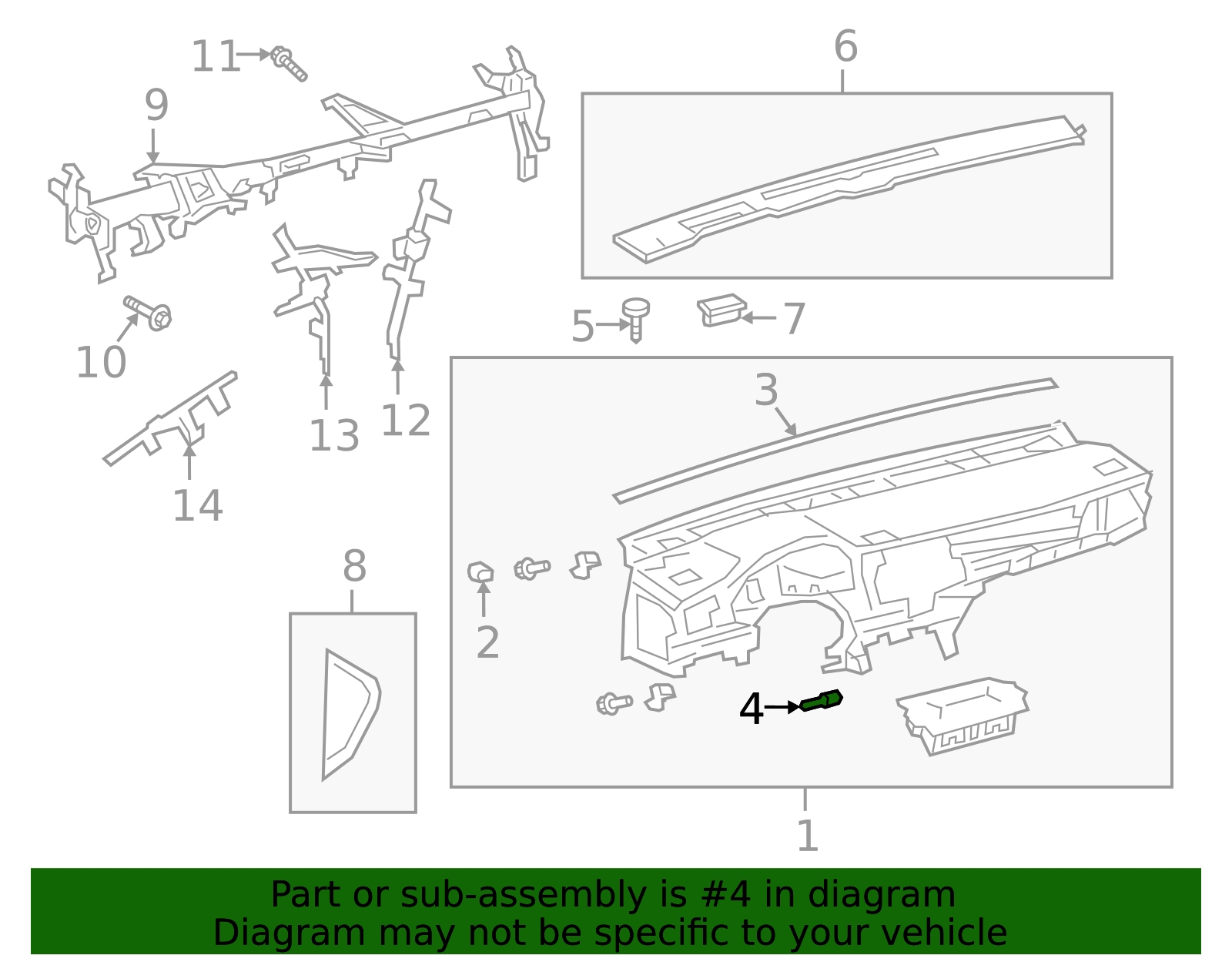 2009-2022 Toyota Instrument Panel Clip 55345-12060 | Toyota Parts Center
