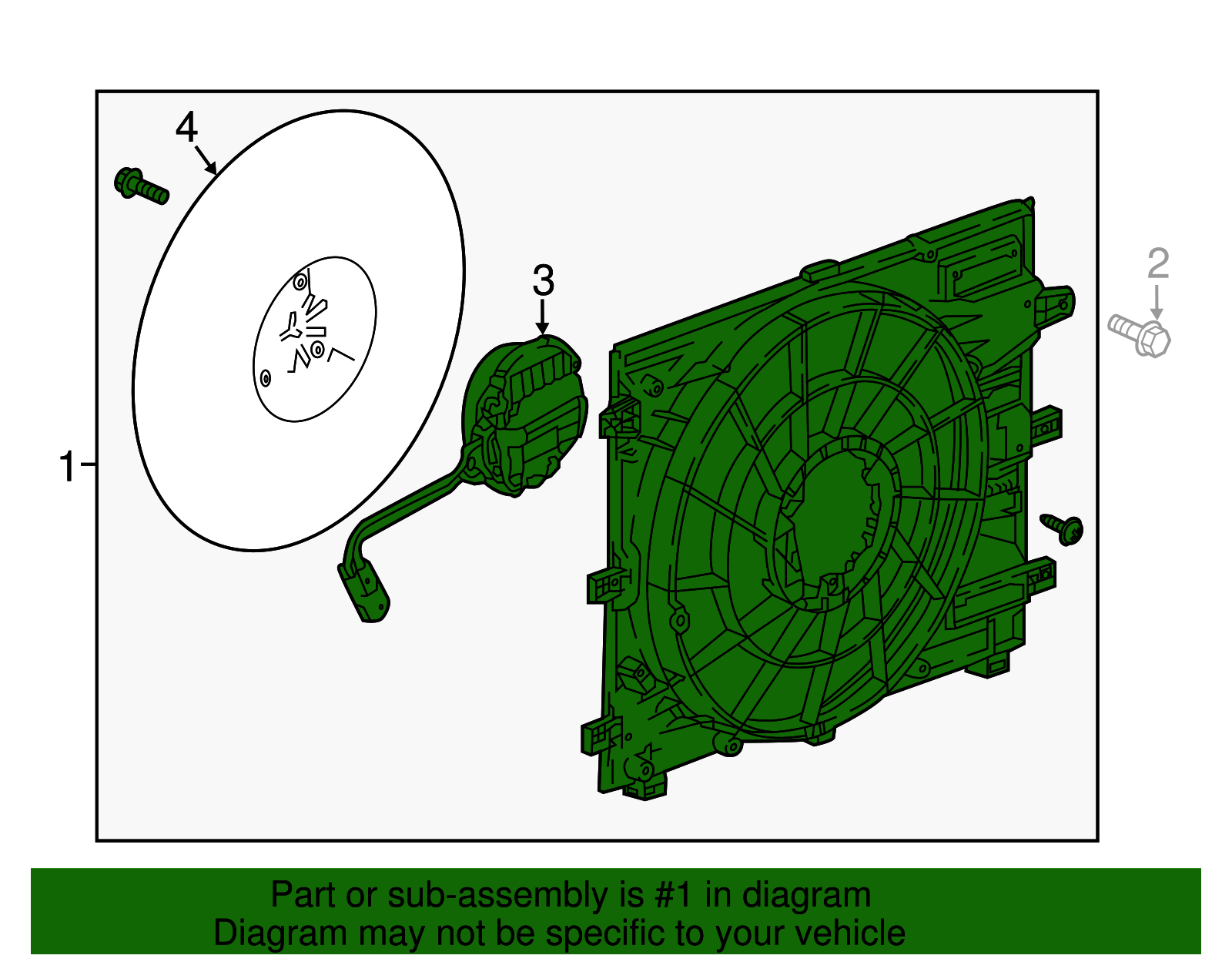 2018-2019 GM Engine Cooling Fan 84947813 GM | GMPartsDirect.com