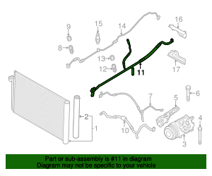 64539120005 - 2010-2017 BMW Suction Pipe (64-53-9-120-005) | BMW of ...