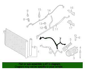 64539209718 - 2010-2017 BMW Pressure Hose (64-53-9-209-718) | BMW of ...