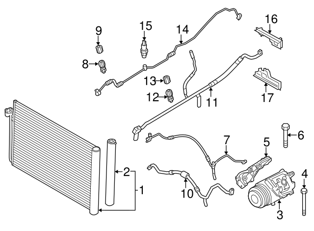 Genuine BMW 64-53-9-120-006 | A/C Refrigerant Suction Hose | FREE ...