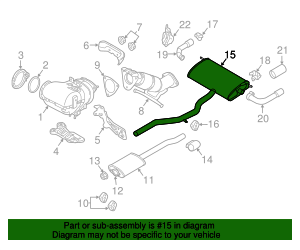 32292070 - Exhaust Muffler 2019-2021 Volvo XC60 | AutoNation Parts