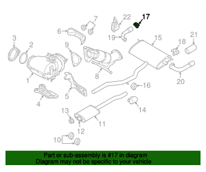 2017-2020 Volvo Rear Muffler Rear Bracket 31478511 | TascaParts.com