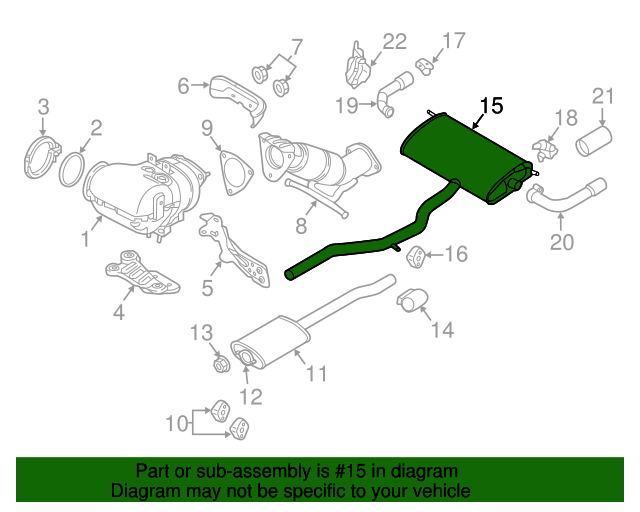 32292070 - Exhaust Muffler 2019-2021 Volvo XC60 | AutoNation Parts