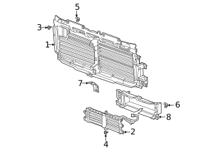 2020-2021 GMC Upper Shutter 84735801 | OEPartsQuick