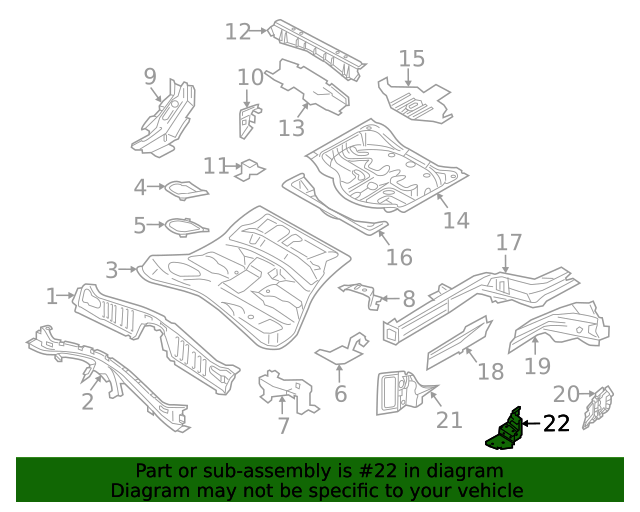 31656914 - Floor Extension 2019-2023 Volvo | AutoNationParts.com