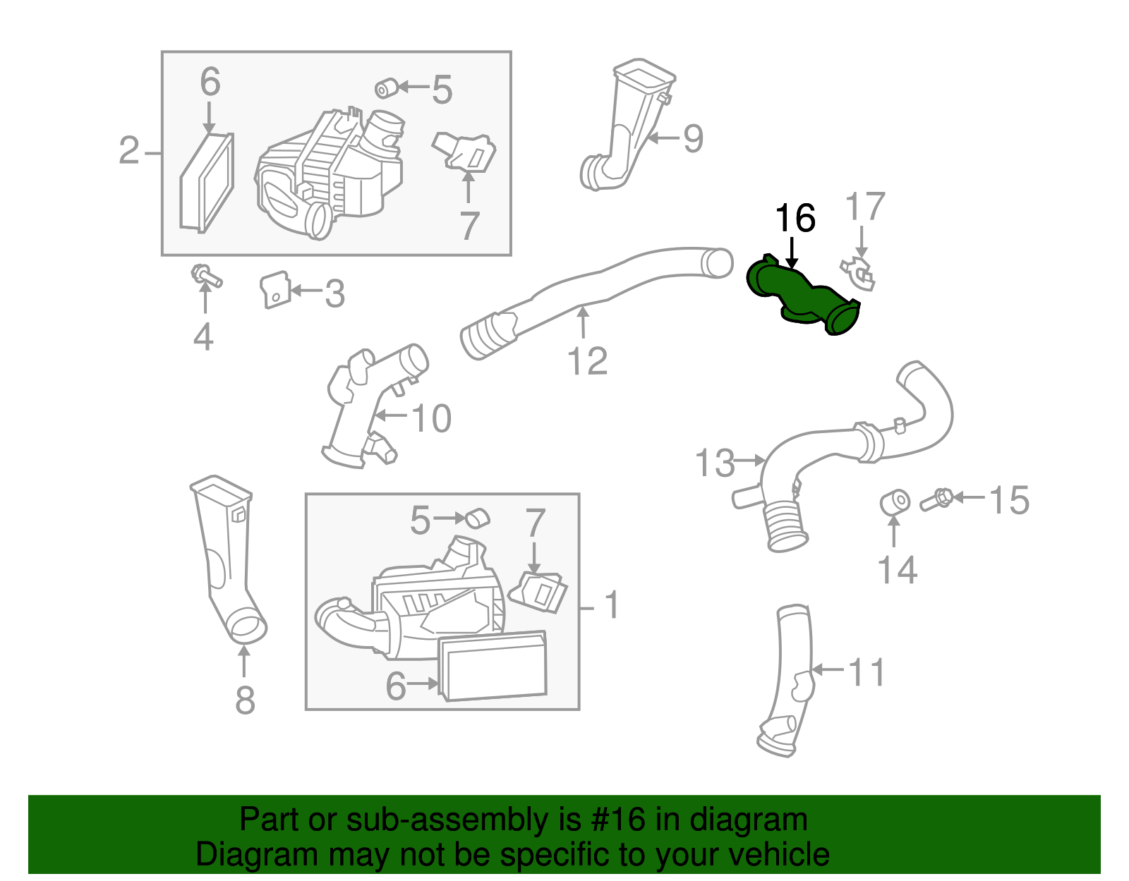 AJ811188 - High-Quality Engine Air Intake Hose for 2007-2009 Jaguar ...