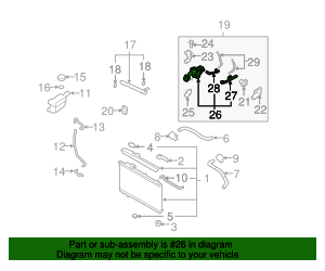 25620-3E200 - Thermostat Housing 2007-2009 Hyundai Santa Fe | Group 1 ...