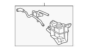 5W4Z-8A080-AA - Reservoir 2000-2006 Ford | Big 3 Auto Parts