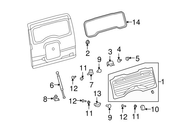 2007-2014 Toyota FJ Cruiser Hinge Seal 68868-32010 | Toyota Parts Center