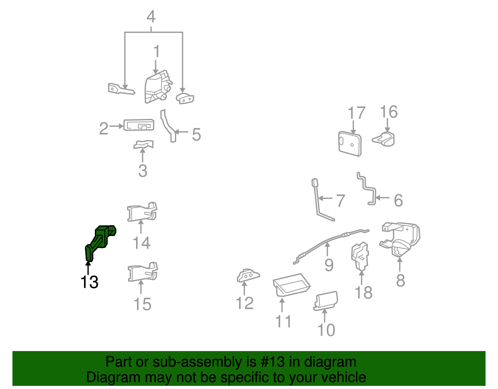 1999-2016 Ford Ford Super Duty Excursion LH or RH Door Hinge Check ...