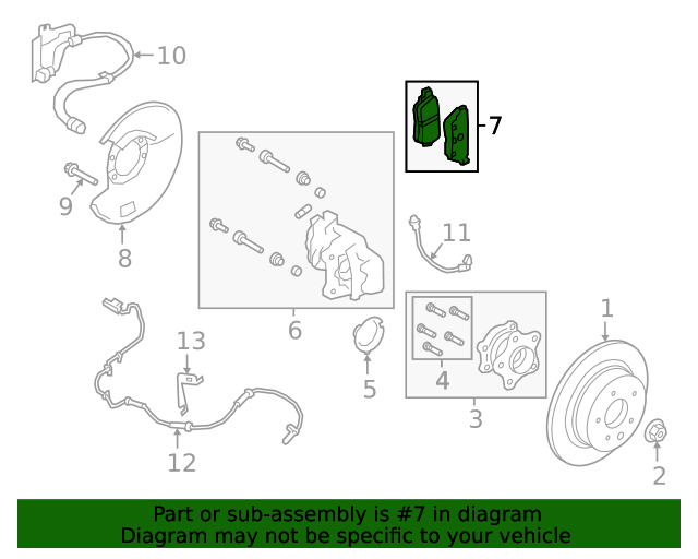 2019-2021 Nissan Brake Pads D4060-6CA2B | Nissan Parts Plus