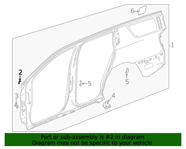 2021-2024 GM Body Side Front Fender Rear Upper Bracket 84266849 GM ...