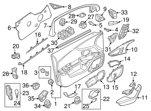 2012-2018 Audi Belt Weather-Strip 4G0-837-479-A | OEM Parts Online