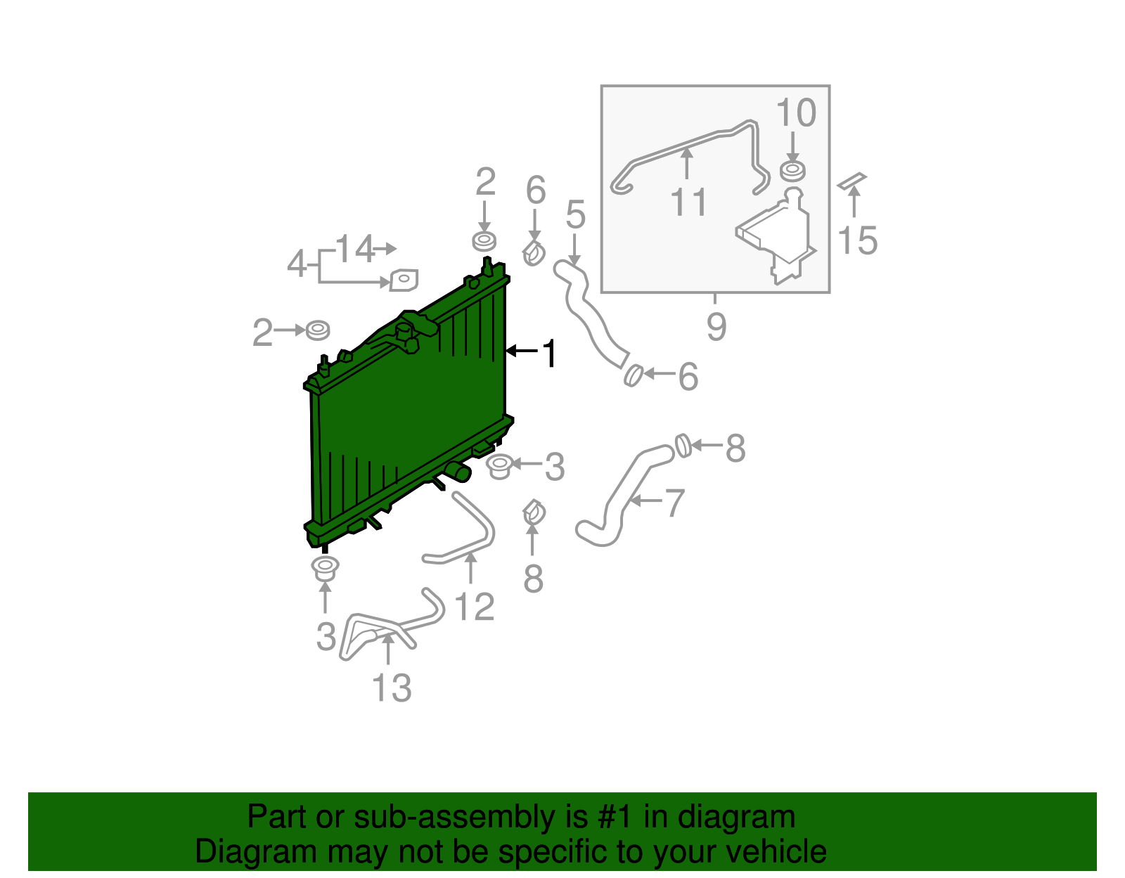 21410-ZW40A - Radiator Assembly 2007-2012 Nissan Versa | Nissan Parts ...